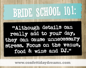 Bride School 101: Tips & Advice from Real Brides