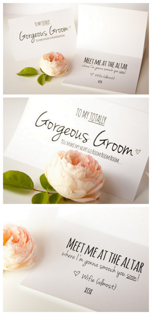 Supercute Groom Card Printable {Free Download}