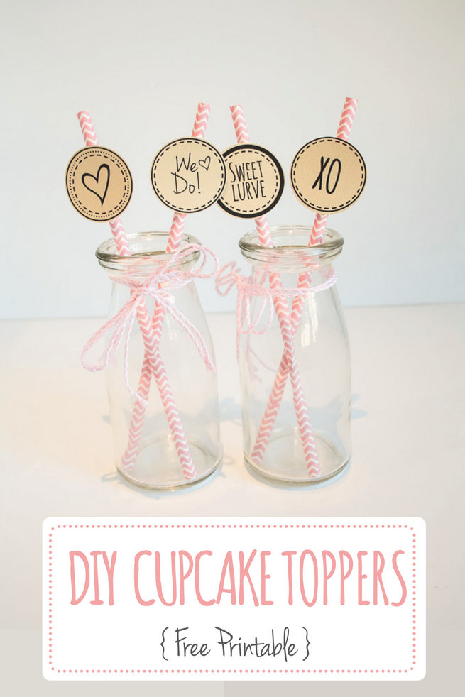 Cute Printable Cupcake Topper & Cocktail Stirrers {Free Download}?
