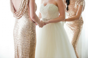 Blush and Gold Romantic, Glitzy Wedding {Andi Diamond Photography}