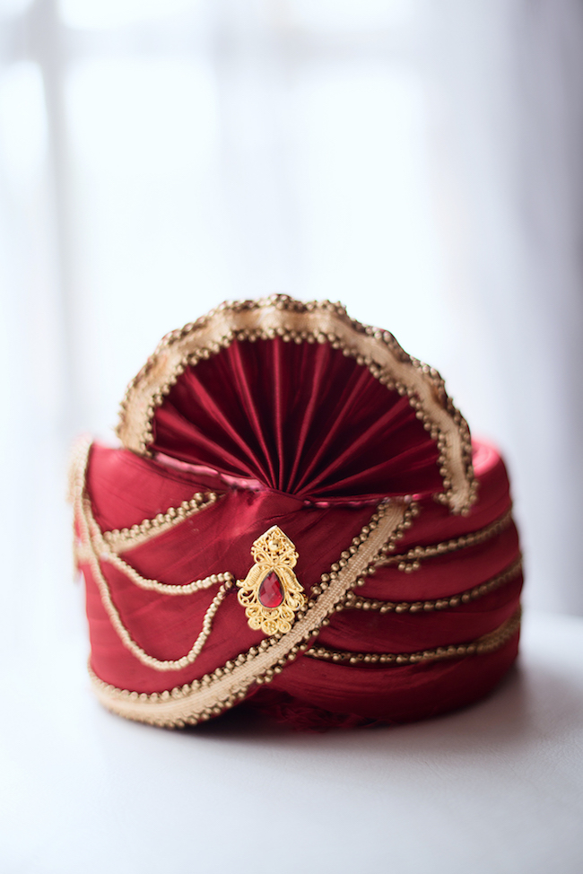 Dazzling Traditional Hindu Wedding Ceremony in Emerald + Red