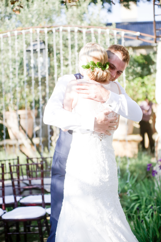 Mesmerizing, Twinkling Outdoor Night Wedding Ceremony {Nola Photography}