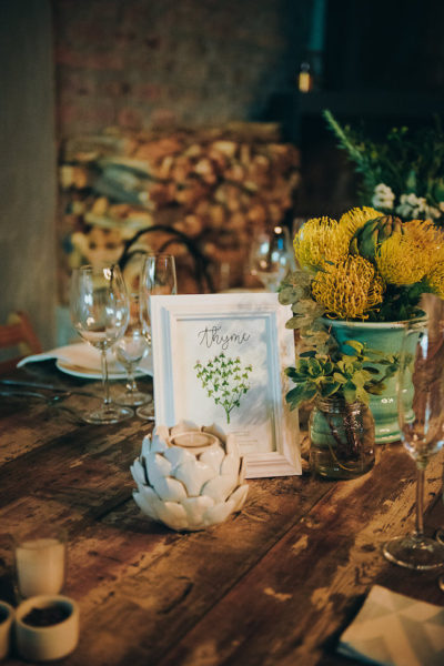 Beautiful Rustic Herb Wedding with Home Grown Herbs + Flowers!