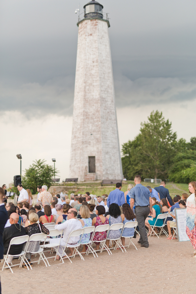 A Truly Romantic + Whimsical Lighthouse Wedding in Connecticut!