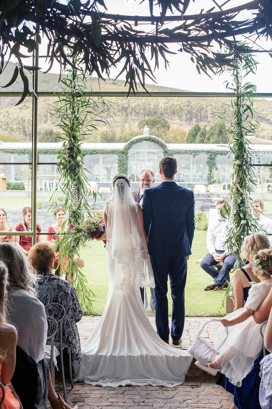 A Gorgeous, Greenery-filled Wedding with Marsala + Gold Touches!