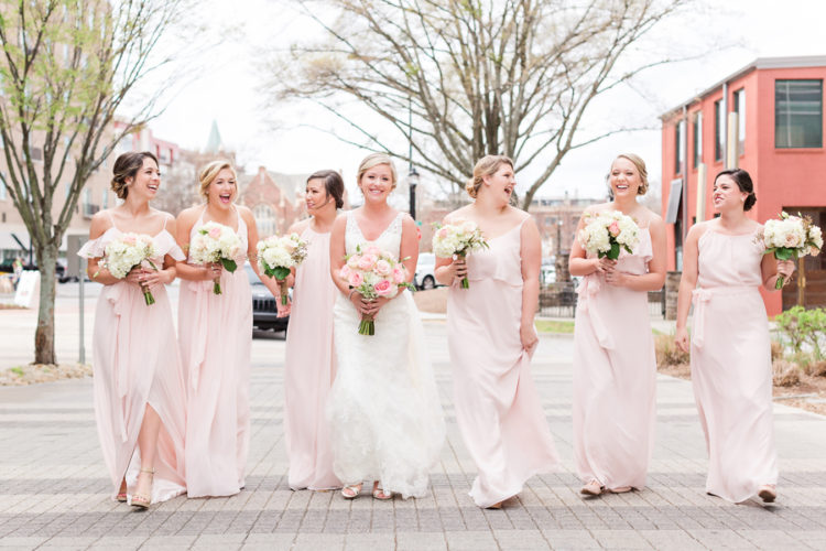 Beautifully Fresh Blush Pink + White Spring Wedding