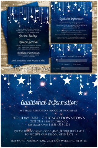 16+ Starry Night Celestial Wedding Invitations To Light Up Your Life