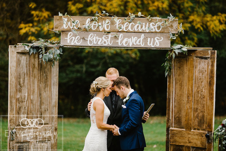 Elegantly Rustic Fall Barn Wedding in Ohio