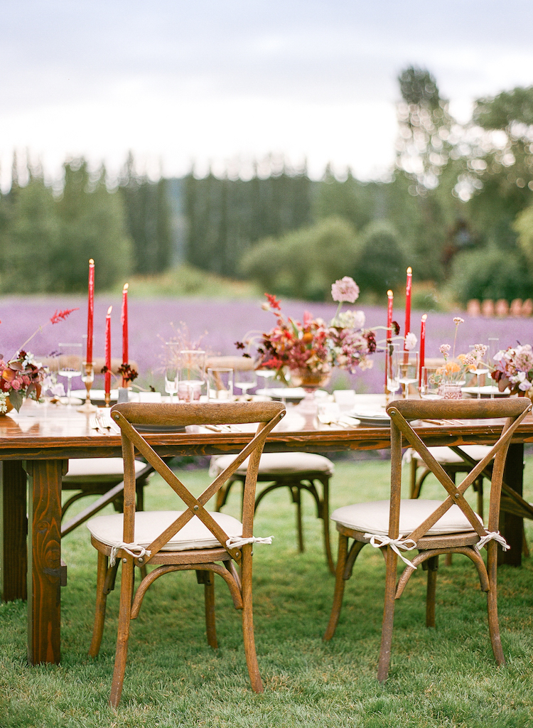 Elegant Lavender Wedding Theme with Organic Fall Accents