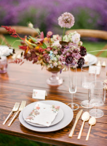 Elegant Lavender Wedding Theme with Organic Fall Accents