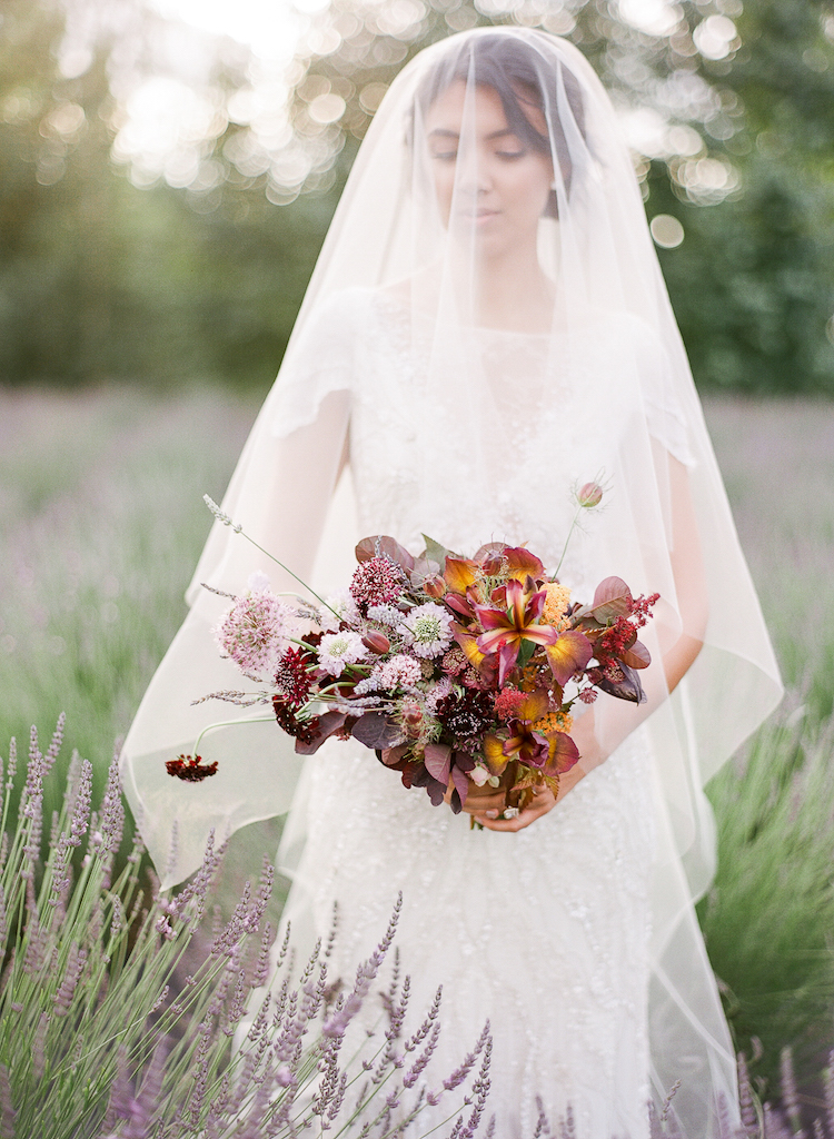 Elegant Lavender Wedding Theme with Organic Fall Accents