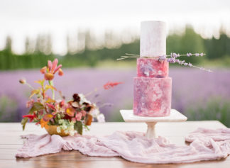 Elegant Lavender Wedding Theme with Organic Fall Accents