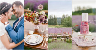Elegant Lavender Wedding Theme with Organic Fall Accents