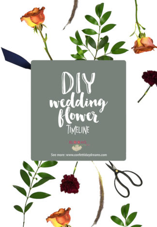 DIY Wedding Flower Timeline: How to plan your flower projects