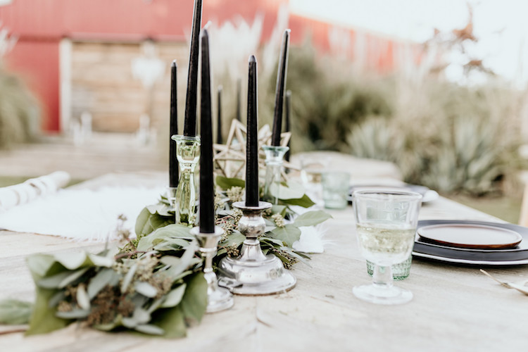 Intimate Airstream Wedding with Geode + Macrame Details