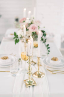 Whimsically Romantic Light Pink + Gold Spring Wedding Details