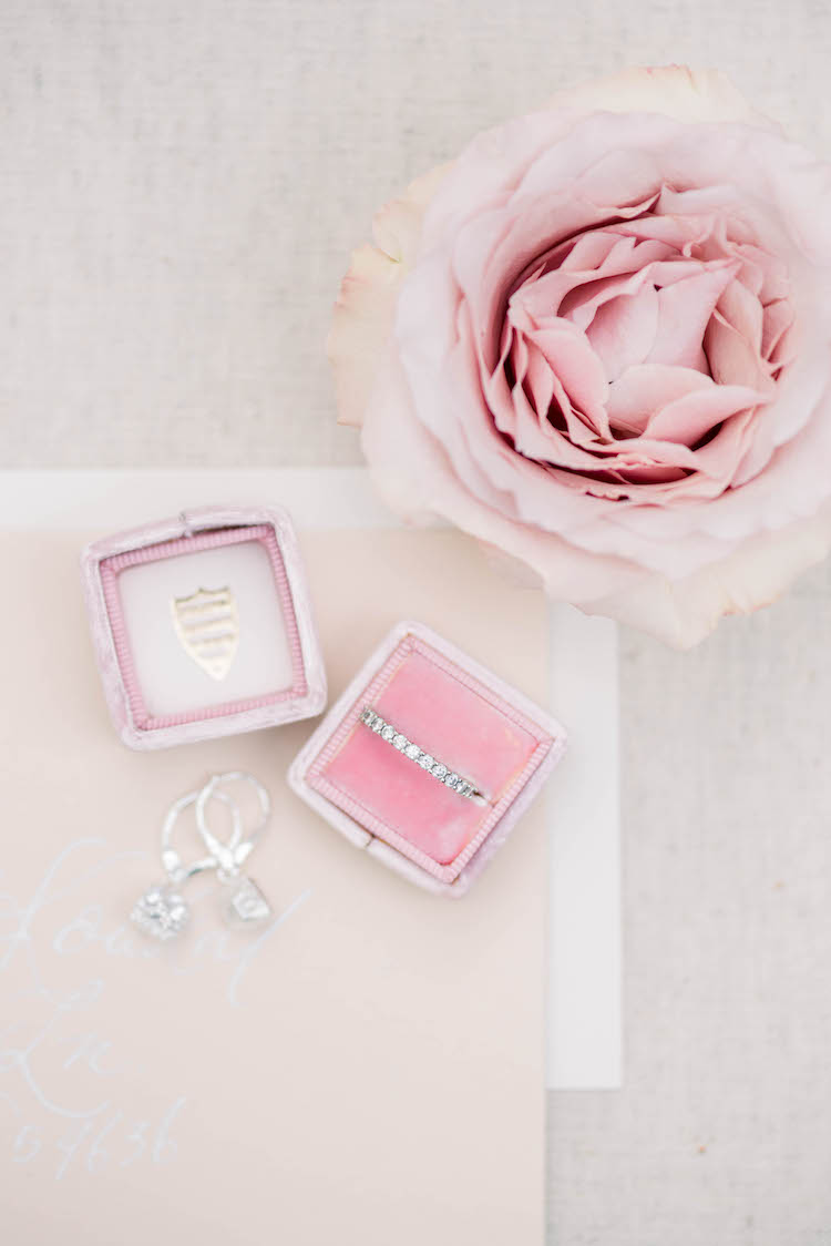 Whimsically Romantic Light Pink + Gold Spring Wedding Details