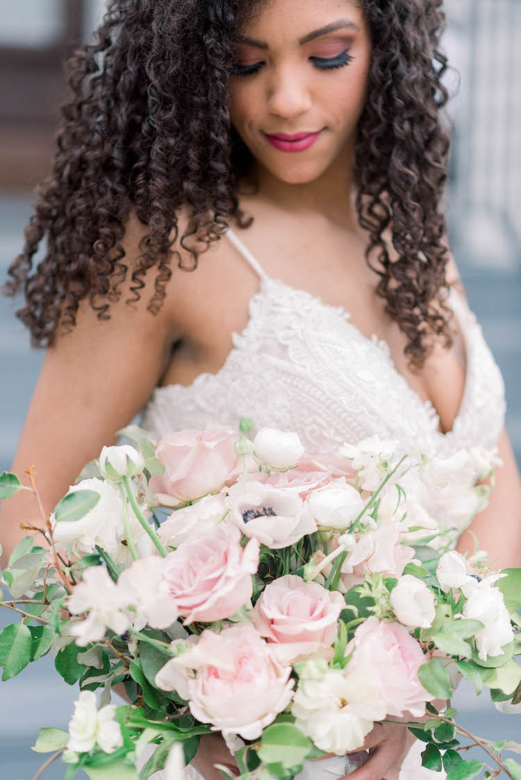 Whimsically Romantic Light Pink + Gold Spring Wedding Details