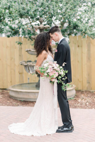 Whimsically Romantic Light Pink + Gold Spring Wedding Details