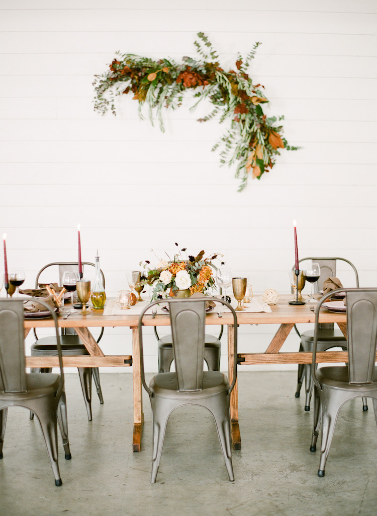 Cozy + Intimate Winter Dinner Party Wedding Ideas