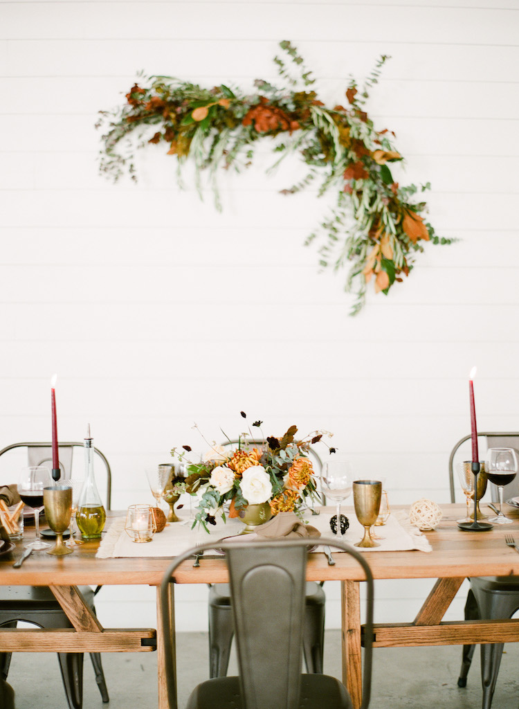 Cozy + Intimate Winter Dinner Party Wedding Ideas