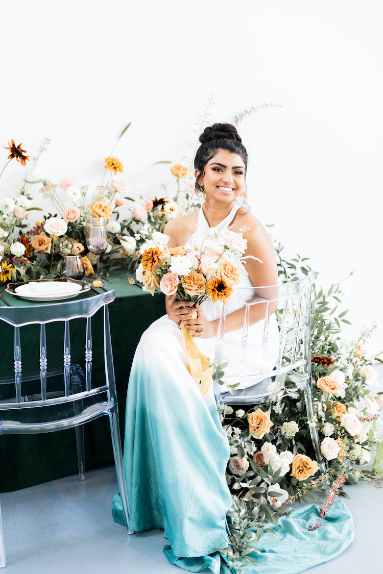 Bright + Whimsical Modern Art Gallery Wedding