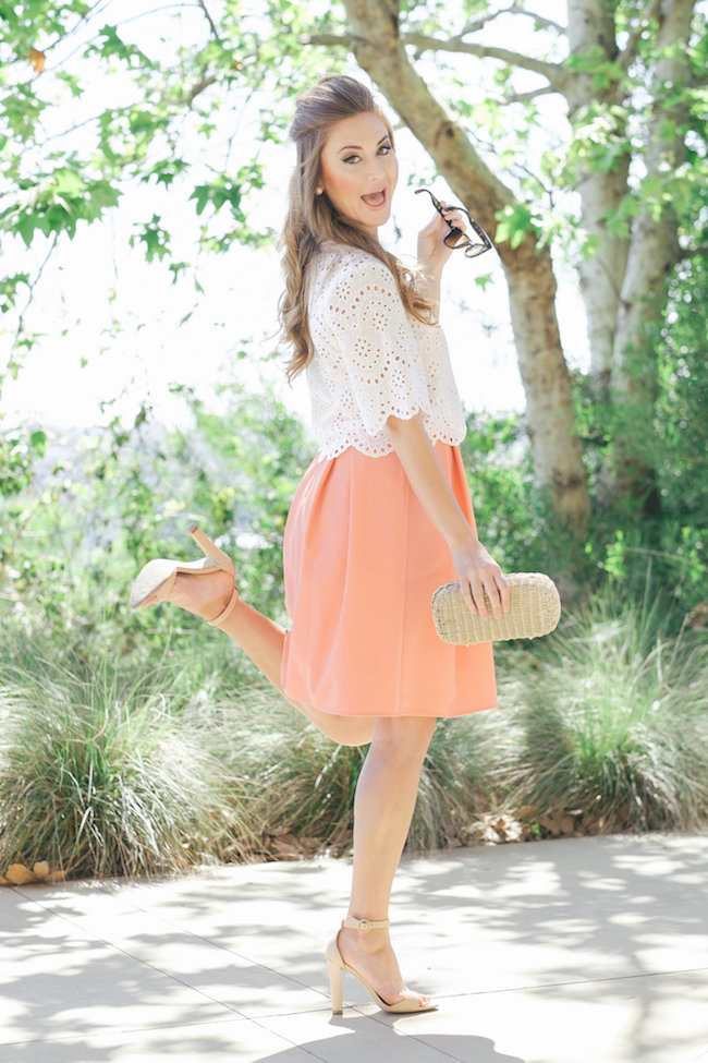 Adorable 1960s Inspired Pastel Engagement Photo Shoot