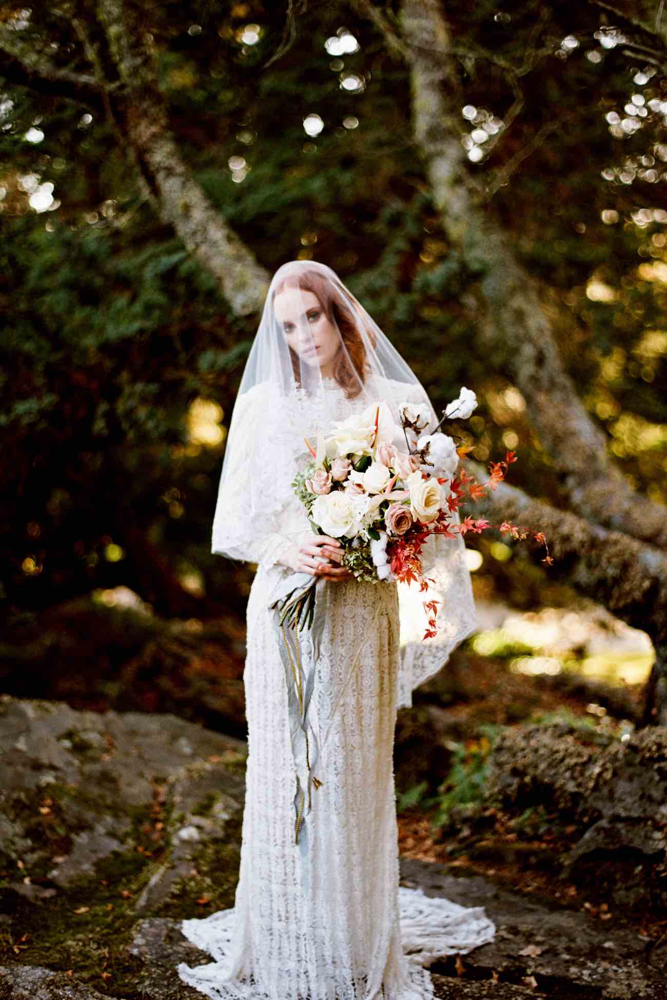 Delicately Autumn Bride Inspiration in the Everglades {Bride La Boheme}