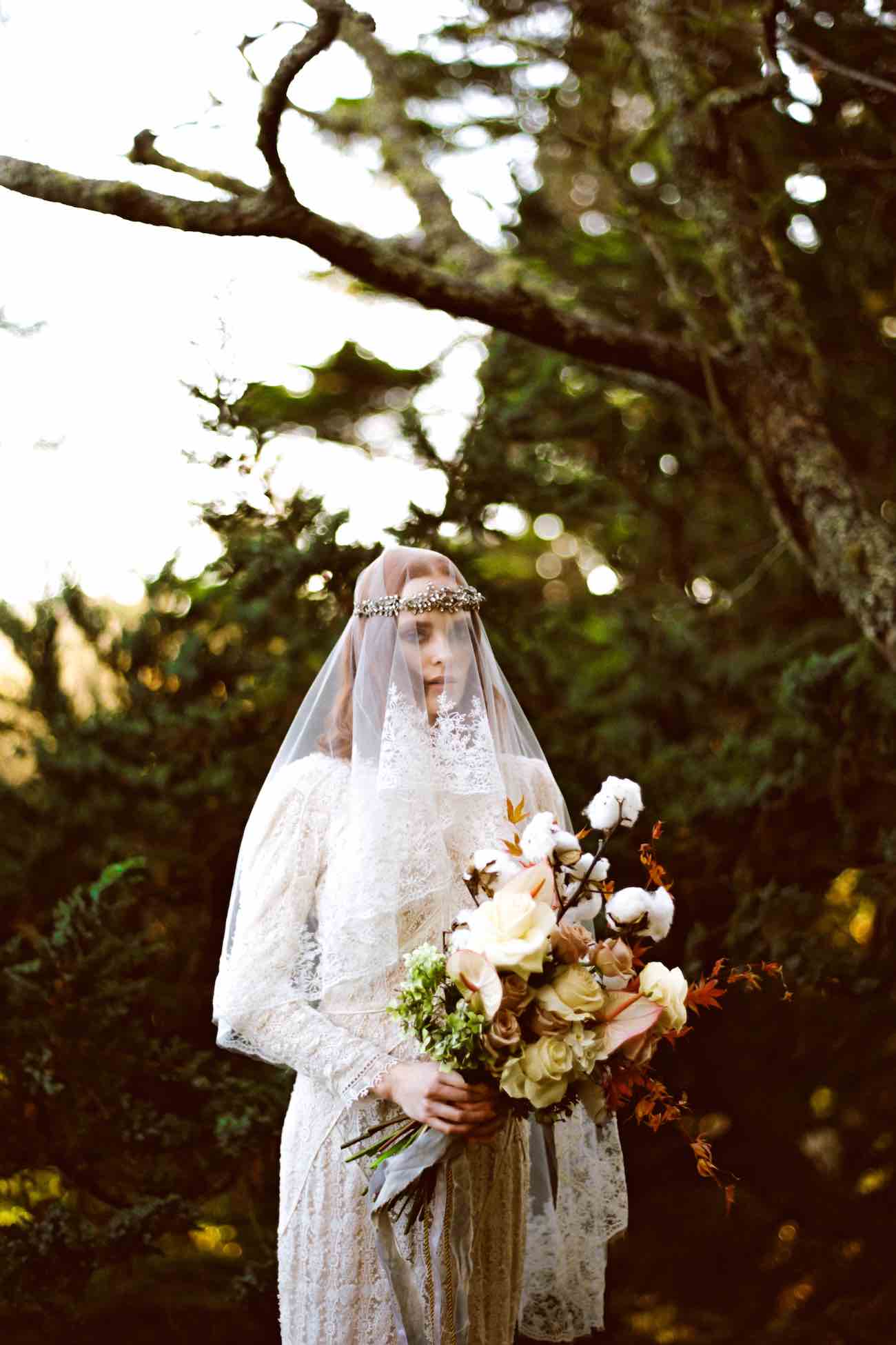 Delicately Autumn Bride Inspiration in the Everglades {Bride La Boheme}