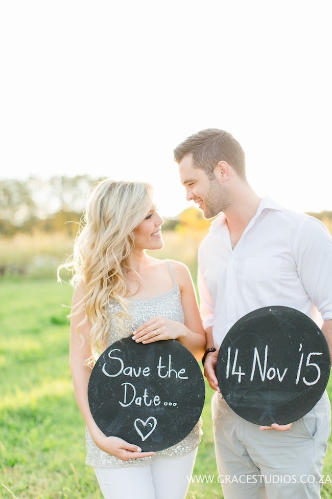 Dreamy Champagne Engagement Photographs {Grace Studios}