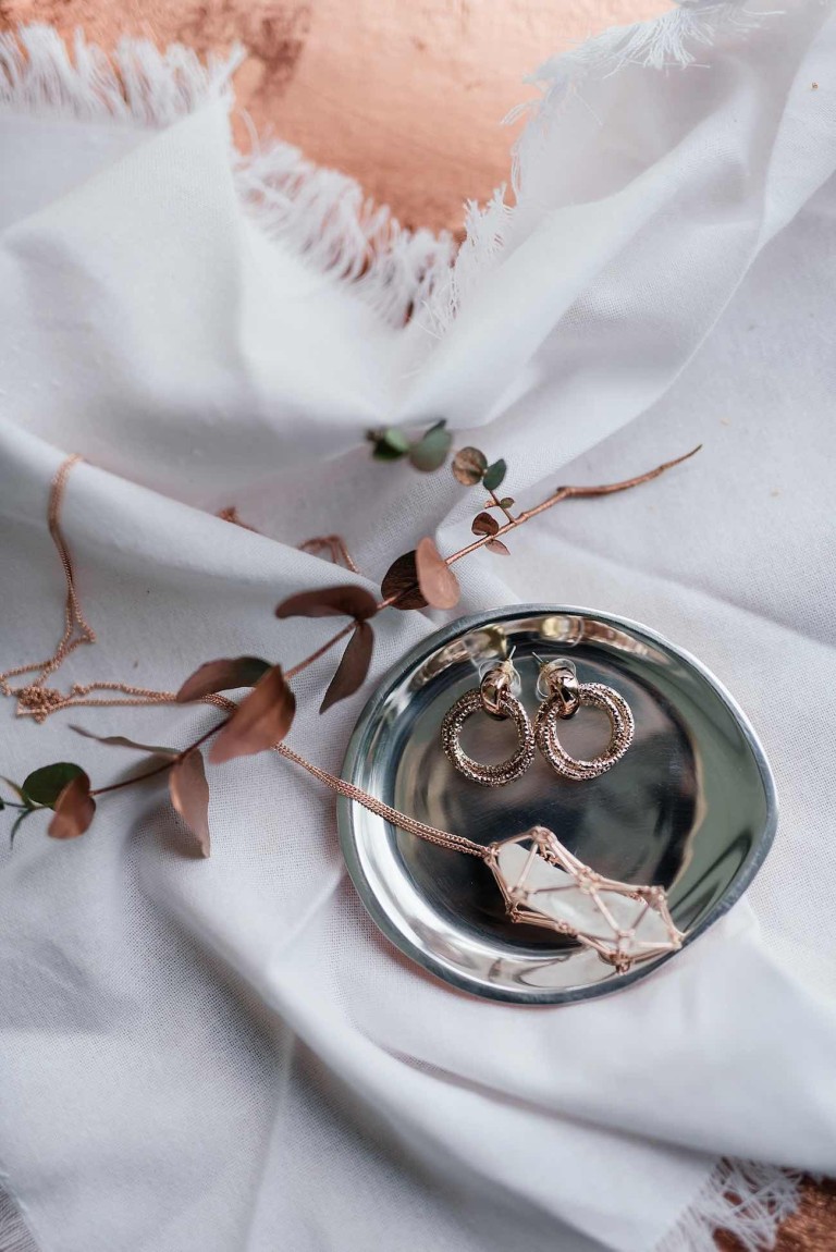 Breathtaking Copper Metallic & Blush Wedding Ideas