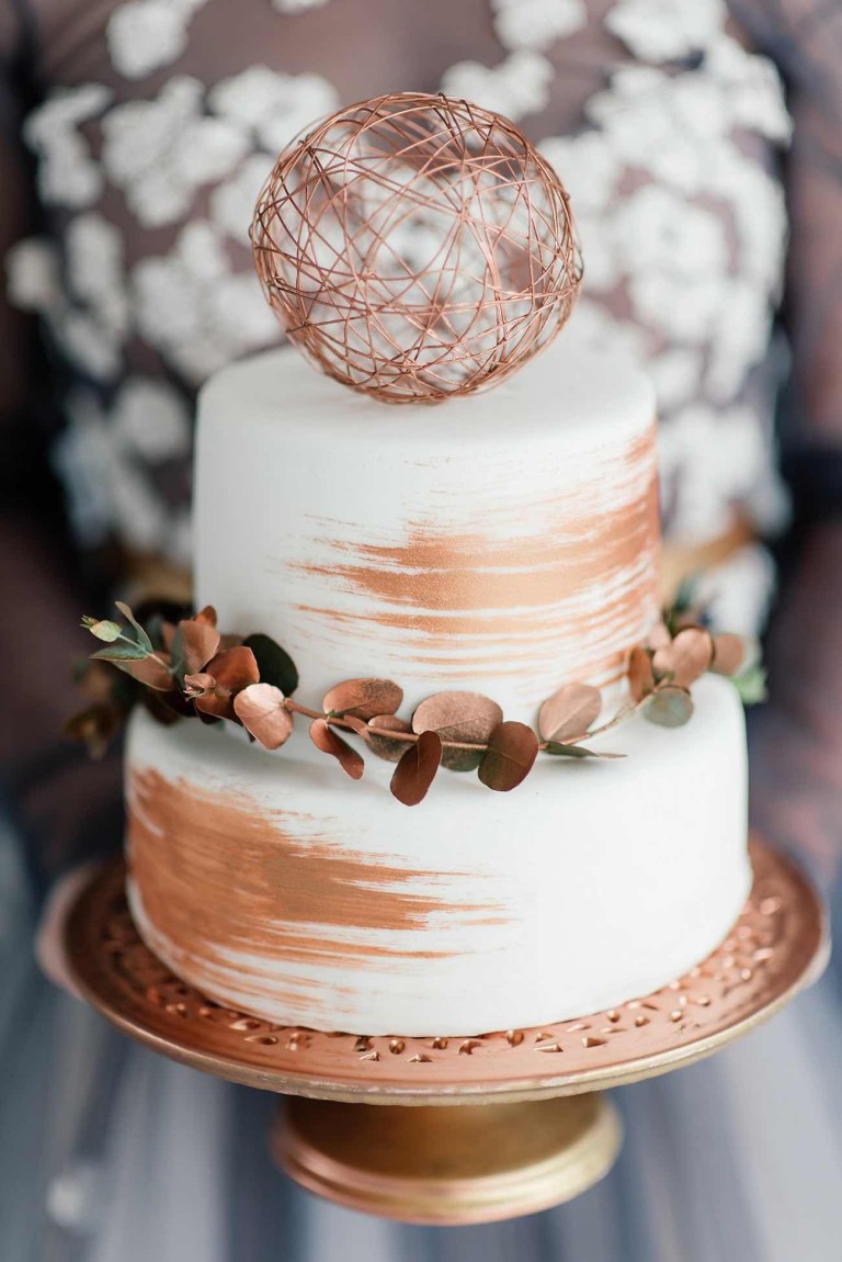 Breathtaking Copper Metallic & Blush Wedding Ideas