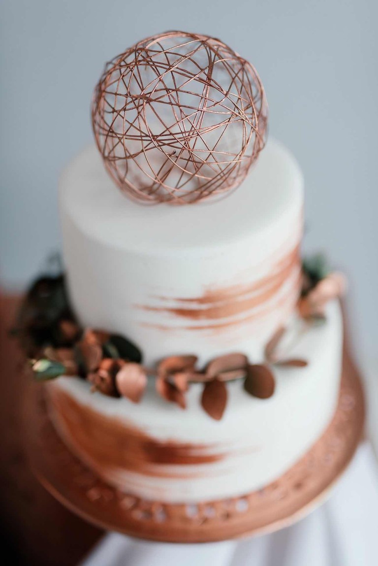 Breathtaking Copper Metallic & Blush Wedding Ideas