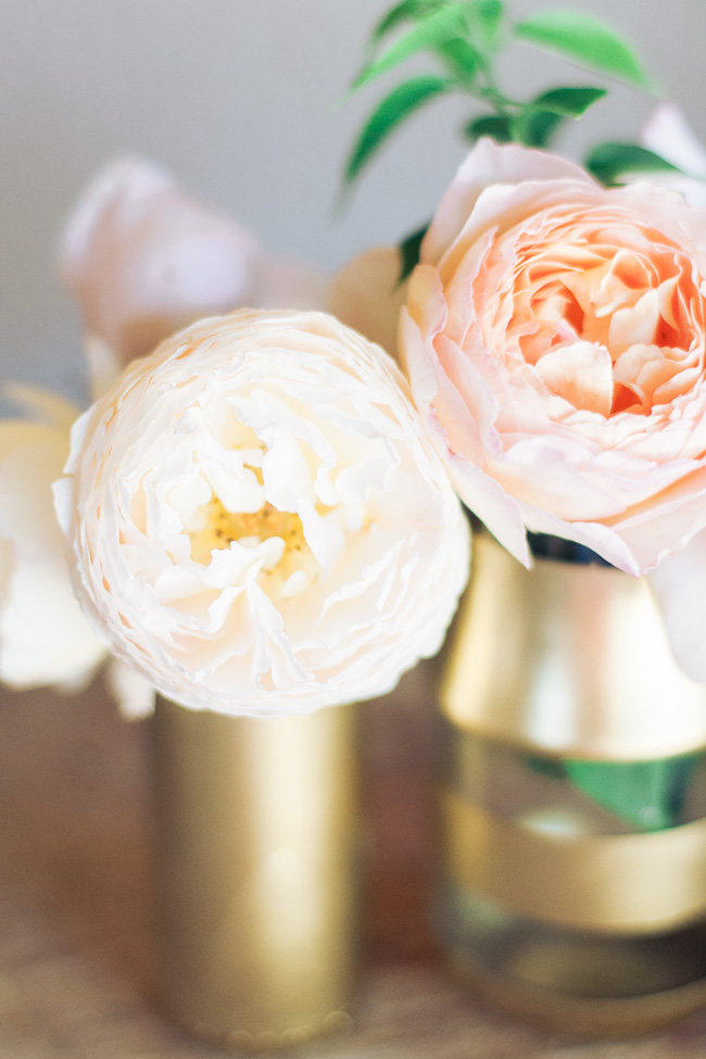 DIY Gold and Glitter Vases Tutorial