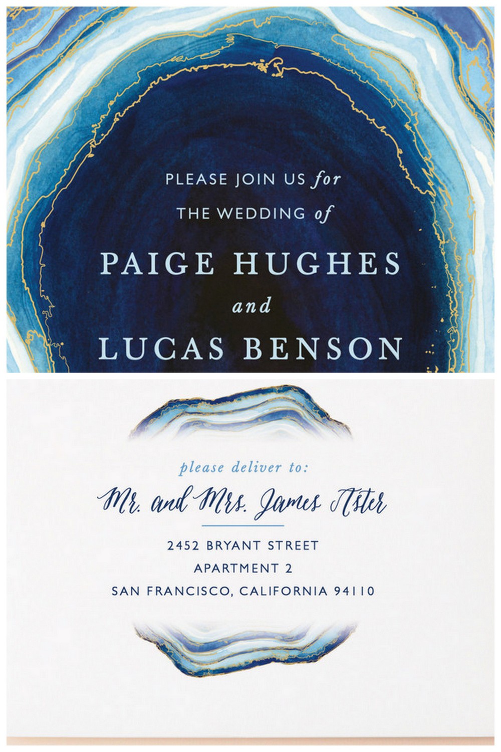 15 Geode Agate and Crystal Wedding Invitations to Rock Your World!
