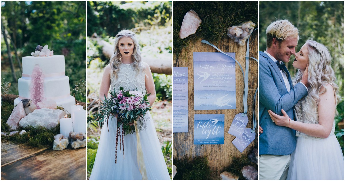 Eclectic Earth: Geode and Crystal Wedding Ideas {HAPPINEST + Lauren ...