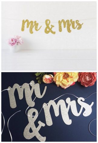 21 Cutest + Most Creative Mr and Mrs Signs for Your Wedding!