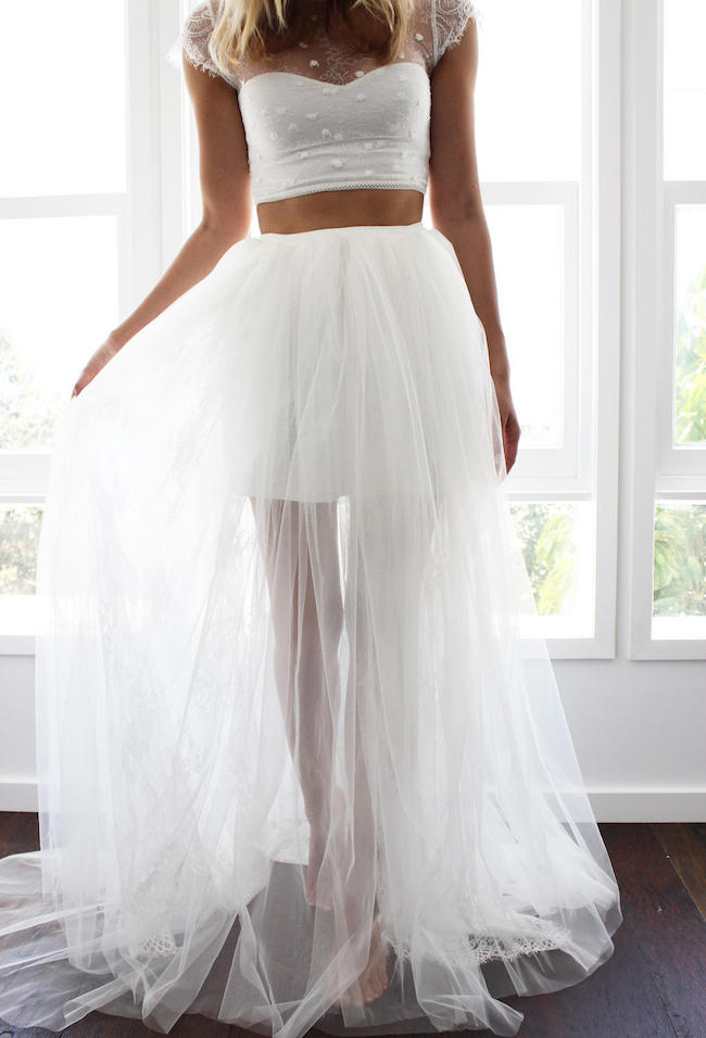 Possibly the Most Epic Selection of Two Piece Wedding Dress Bridal ...