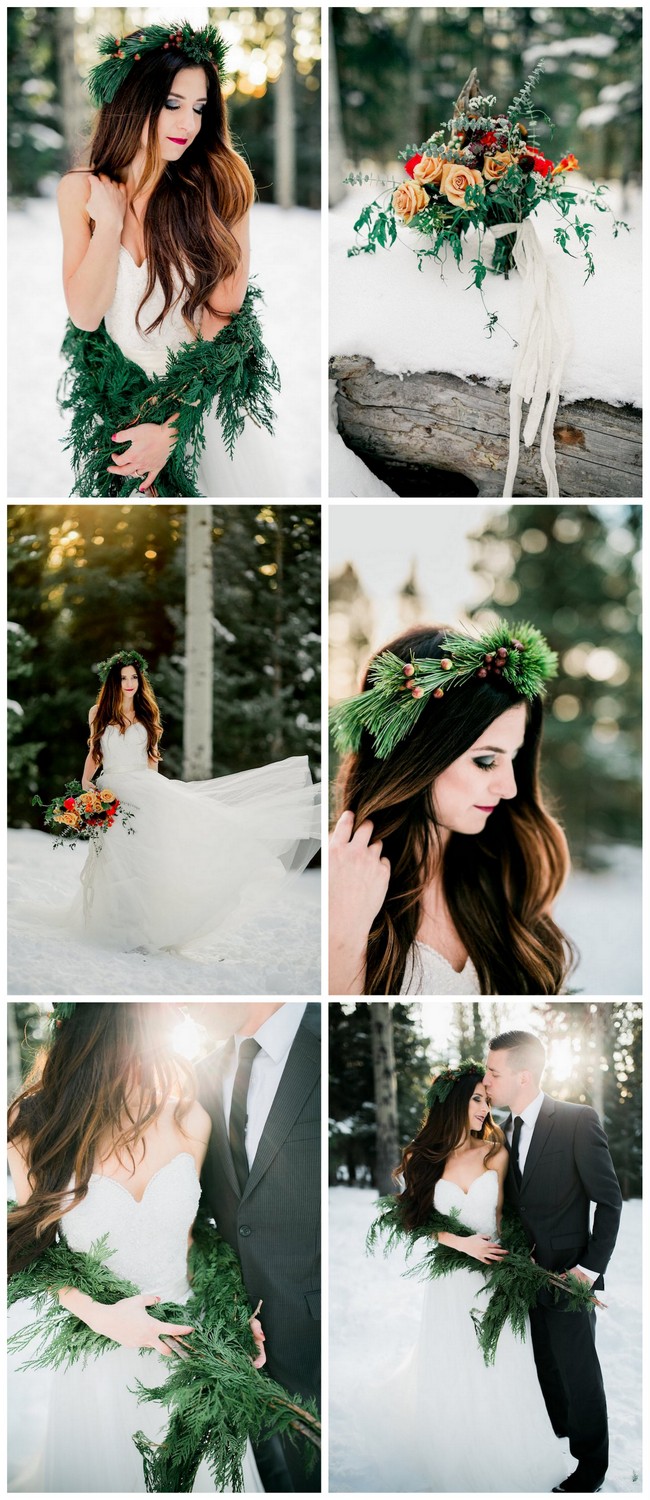 Breathtaking Winter Bride Ideas {Ashley Rae Photography}